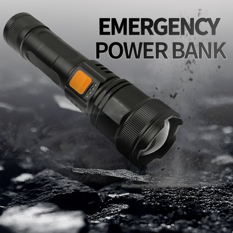 aigo T10 Tactical Rechargeable LED Flashlight, Lightweight for Easy Ca